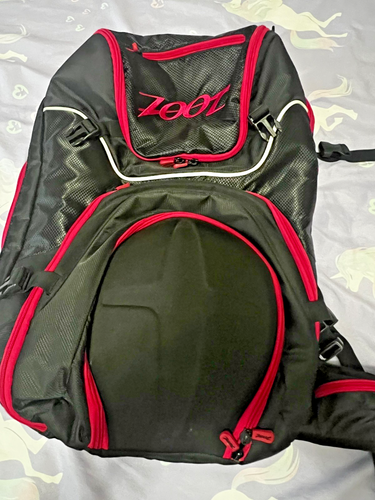 ZOOT ULTRA TRI BAG BLACK/PINK TRIATHLON TRAVEL BAG FOR WETSUIT HELMET ...
