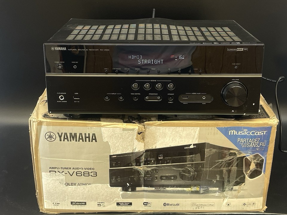 Yamaha RX-V683 7.2-channel 4K Ultra HD network AV receiver. No Remote ...