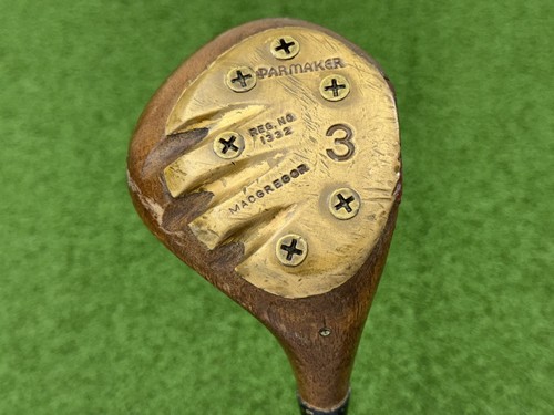 Vintage MacGregor Golf Ben Hogan ParMaker Persimmon (3) Wood Right ...