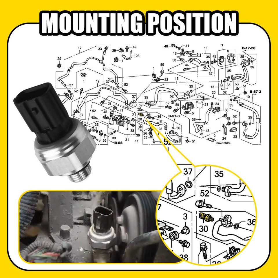 Transmission Pressure Switch For Acura ILX MDX NSX RDX TL TLX TSX ZDX ...