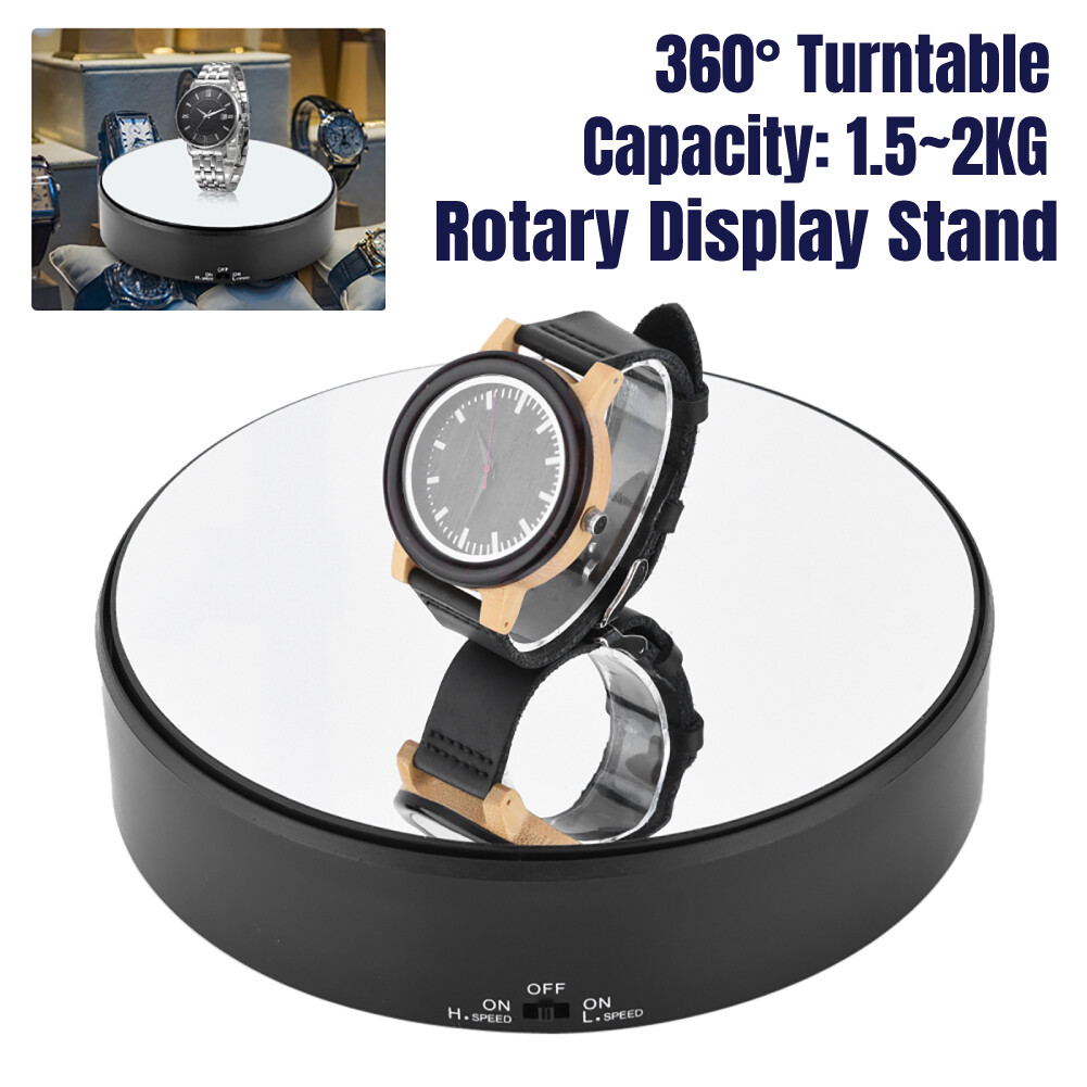 Adjustable Battery Powered Motorized 360°Rotating Display Stand Turntable | eBay