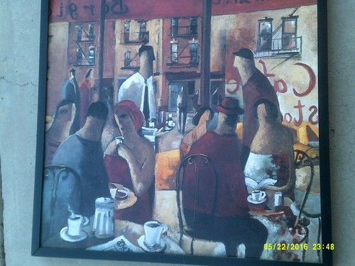 Abstract Cafe scene-fine art print | eBay