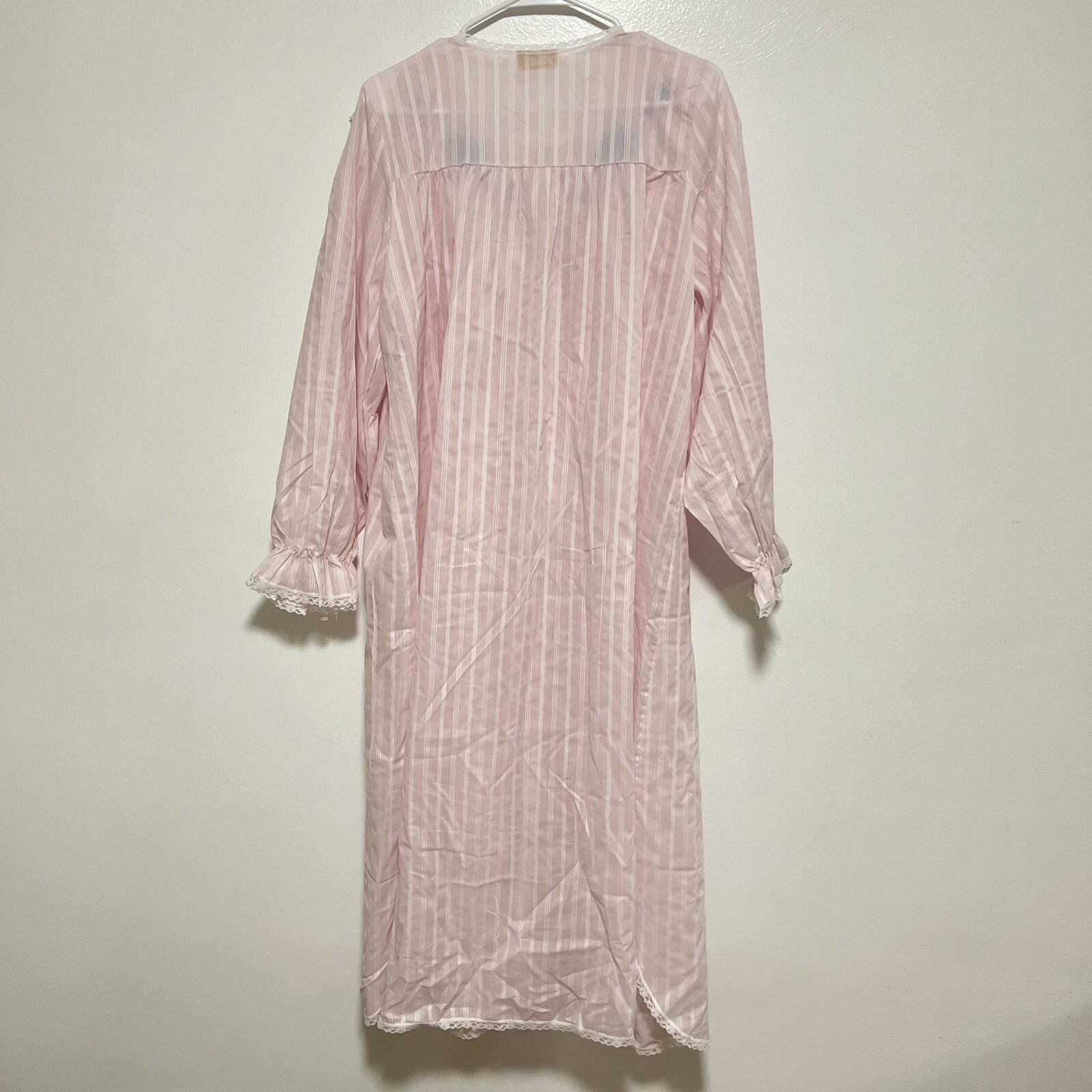 Vintage Cachet Women Nightgown Pink Lace Trimmed Flor… - Gem