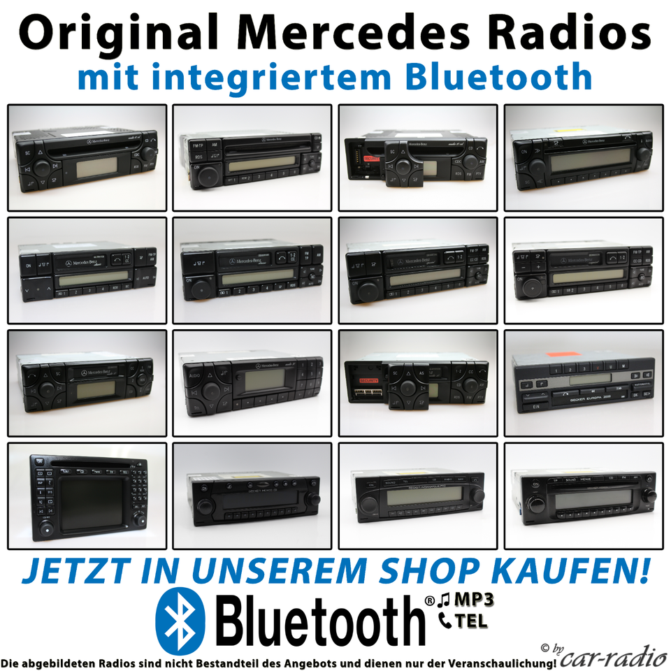 Original Mercedes W124 Radio Special BE2210 Becker Kassettenradio C124 ...