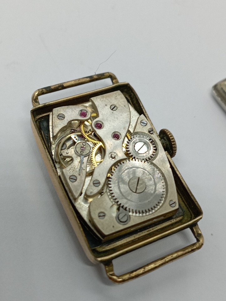 VINTAGE Art deco Military Black Tank BEHA 1945 watch Germany WWII Cal ...