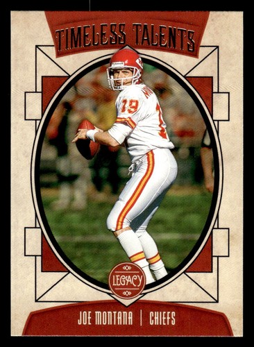 2020 Panini Legacy #TT-JM Joe Montana Timeless Talents Kansas City ...