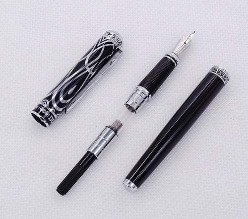 Duke Noble Ruby Bent Nib Calligraphy Fountain Pen Iridium Fude Nib | eBay