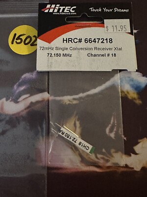 Hitec 72Mhz AM/FM Single Conversion Receiver Crystal CH18 72.150Mhz ...
