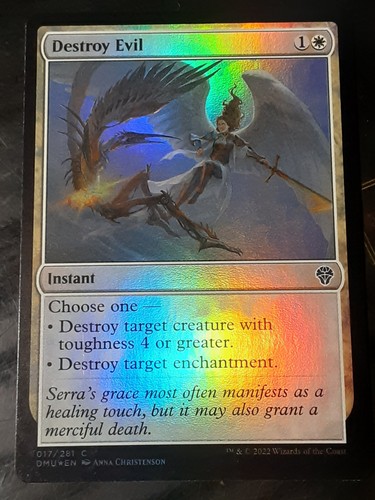 Destroy Evil FOIL , Dominaria United , Near Mint ,MTG, FREE SHIPPING | eBay