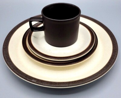 Doverstone Heather Staffordshire England 4 Piece Place setting in Box ...