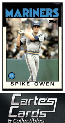 Spike Owen 1986 Topps Tiffany #248 Seattle Mariners | eBay