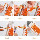 24Pcs Smart Laces Buckle Shoe Laces Lock Metal No Tie Shoelaces for and ...