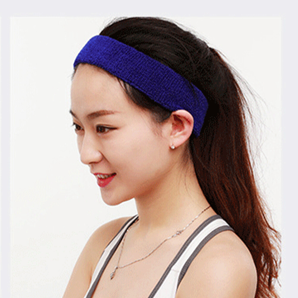 4pcs Workout Soft Stretchy Sweat Absorbing Running Yoga Sports Headband