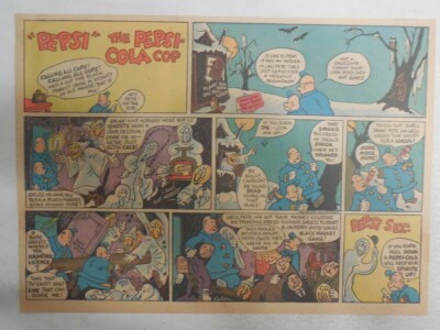 Pepsi Cola Cops Ad: Pepsi and Pete by Eaton ! from 1945 7.5 x 10 inches ...