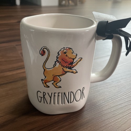 Rae Dunn Harry Potter Gryffindor White Ceramic Coffee Mug Cup | eBay