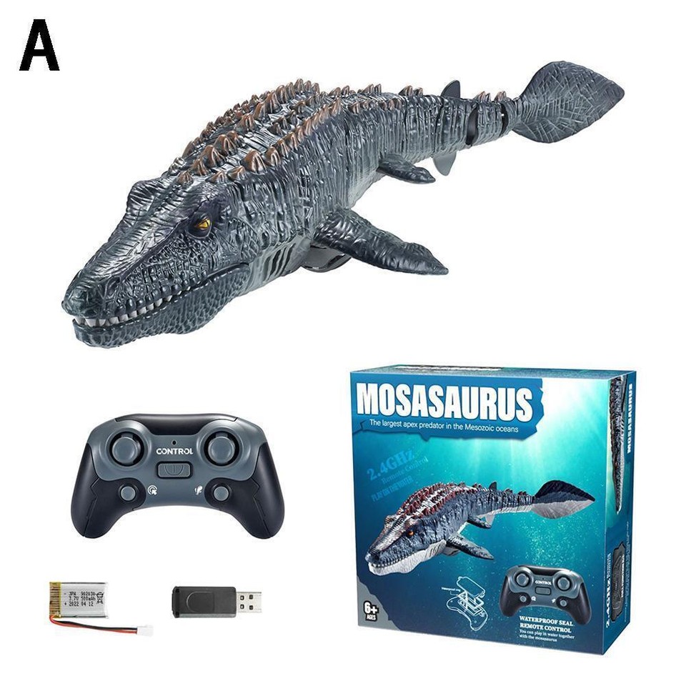 Remote Control Mosasaurus Dinosaur Toy for Kids Perfect for Pool Play ...