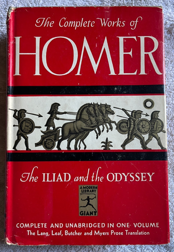 Complete Works of Homer Iliad, Odyssey book Modern Library Giant HC/DJ ...