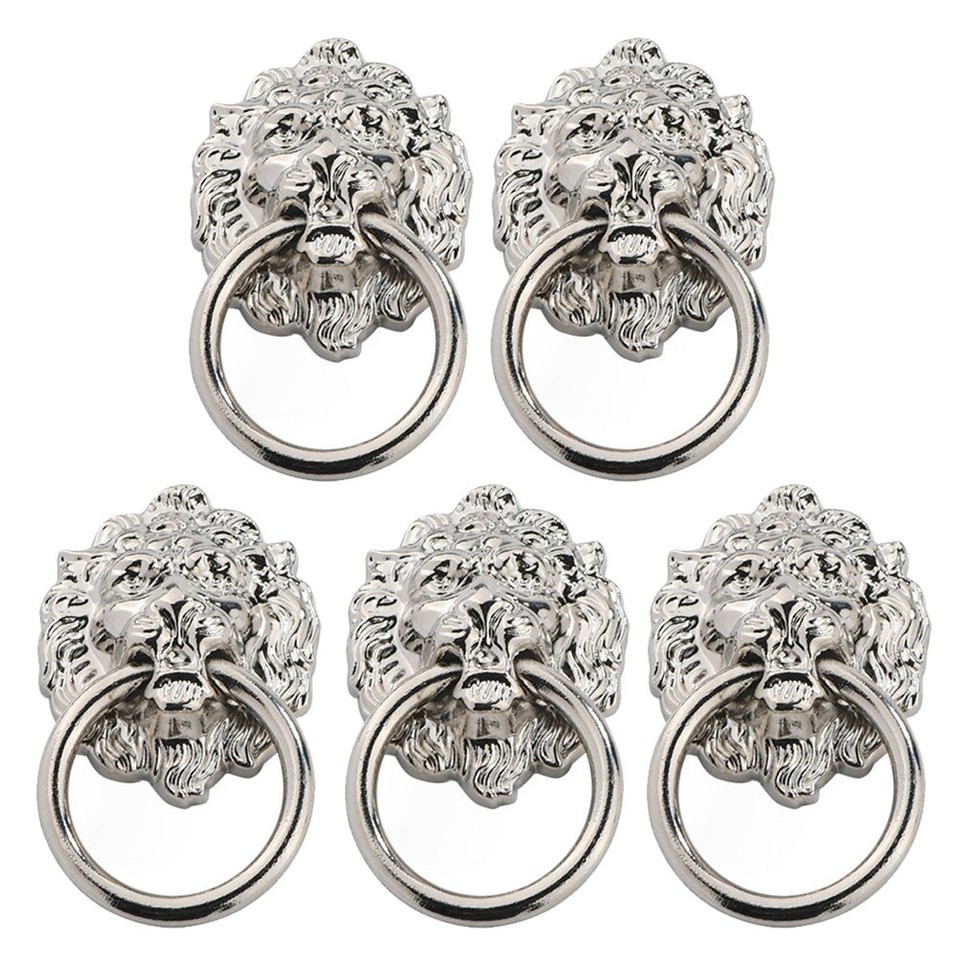 3 Pieces Kitchen Pull Handle Vintage Lion Head Pulling Cabinet Door ...