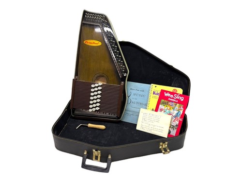 CHROMAHARP 21 CHORD AUTOHARP WITH CASE + MUSIC SHEETS (AZP028414) | eBay