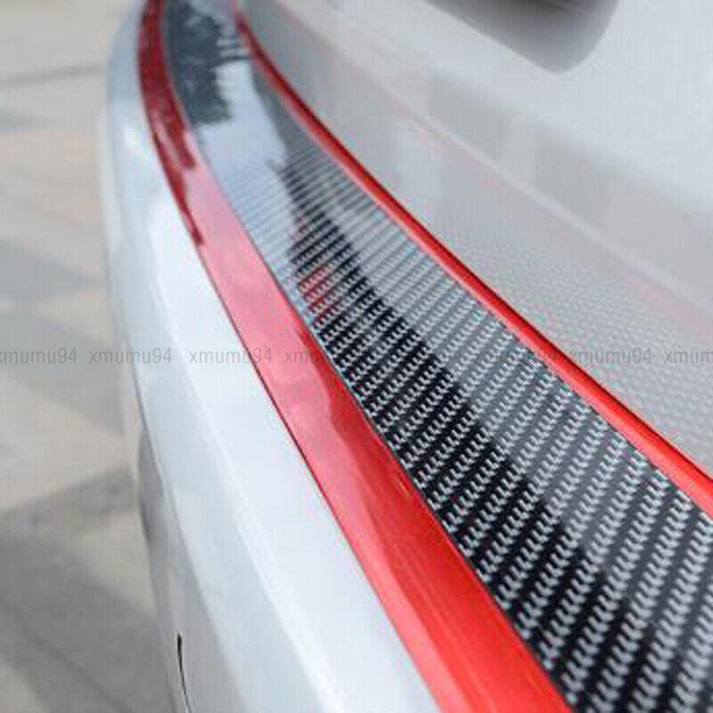 Carbon Fiber Car Sticker Bumper Guard Decal Door Plate Sill Scuff Anti ...