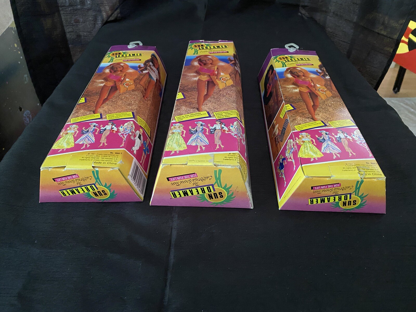 Three 1987 Sun Dreamer Dolls California Scene Teen Barbie Clone by ...