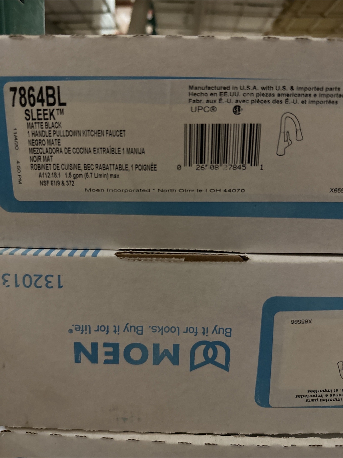 Moen 7864BL High Arc Kitchen Faucet - Black for sale online | eBay