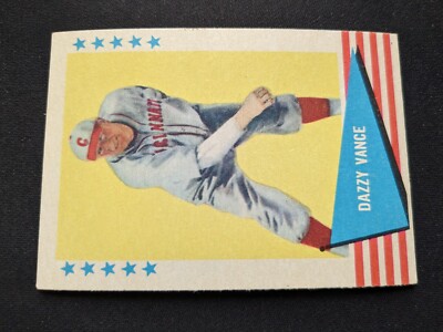 1961 Fleer Baseball Greats Card # 81 Dazzy Vance - Cincinnati Reds (EX ...