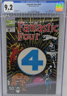 Fantastic Four 358 cgc 9.2 Marvel 1991 1st appearance of Paibok Power ...