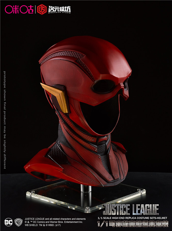 1/1 HCMY Justice League DC Flash Helmet Mask Prop Wearable Cosplay ...