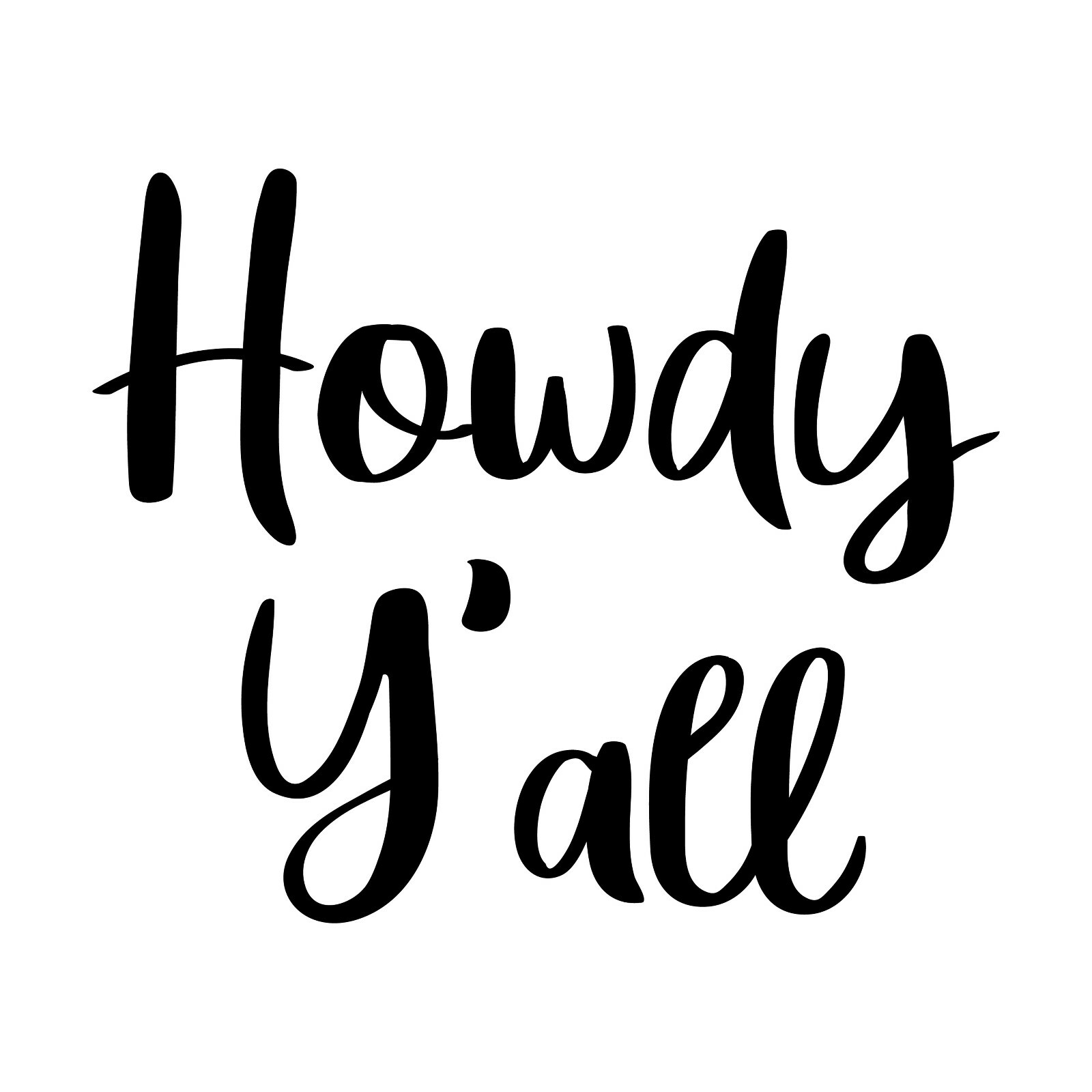 Howdy Y'all Sticker - Greetings Decal | eBay