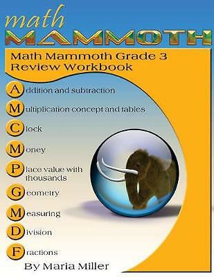 Math Mammoth Grade 3 Review Workbook by Maria Miller (Paperback, 2018 ...