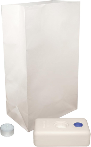 53136 Candle Luminaria Kit, White | eBay