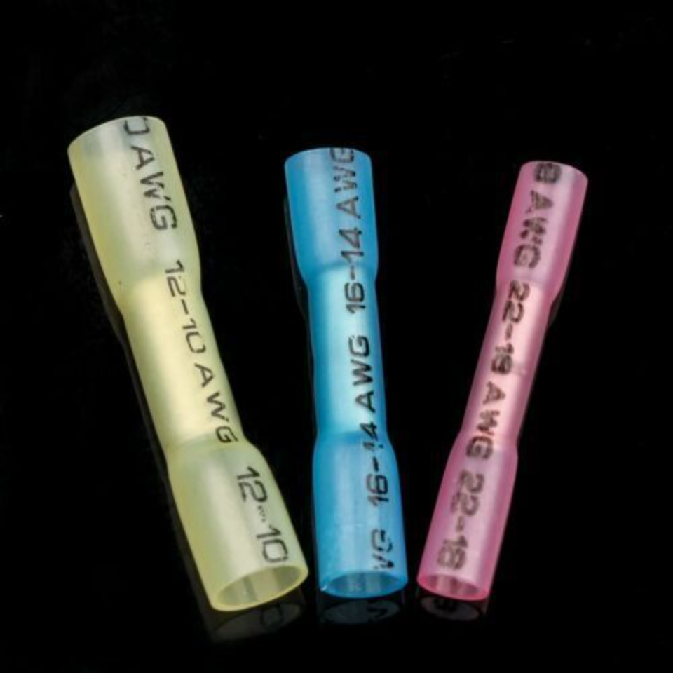 200X Heat Shrink But Connectors Waterproof Electrical Wire Butt Splice ...