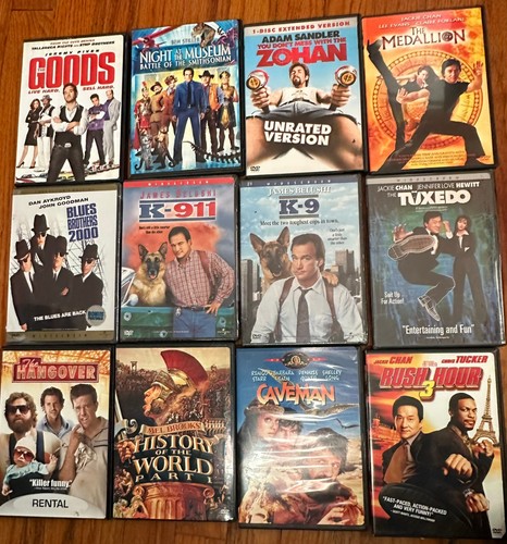 Action/Comedy DVDS LOT OF 12-Movies New & L.N | eBay