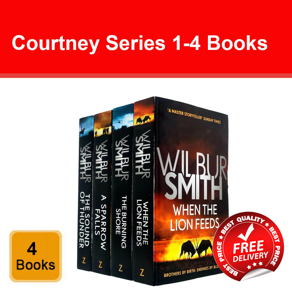 Wilbur Smith Courtney Series 4 Books Collection Set Book 1 to 4 - When ...