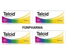 Talcid 500mg 20 Chewable Tablets Stomach Inflammation Acids Duodenal ...