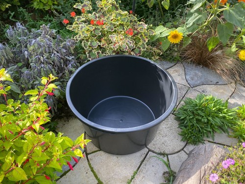 Round Garden Pond Pebble Pool Water Feature Sump Bucket Wildlife Refuge ...