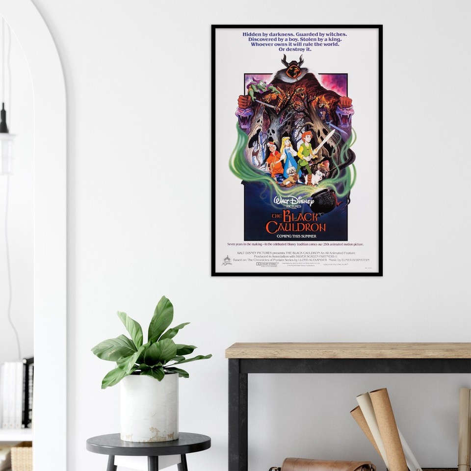 The Black Cauldron - Disney - Movie Poster - 1985 - US Release - Teaser ...