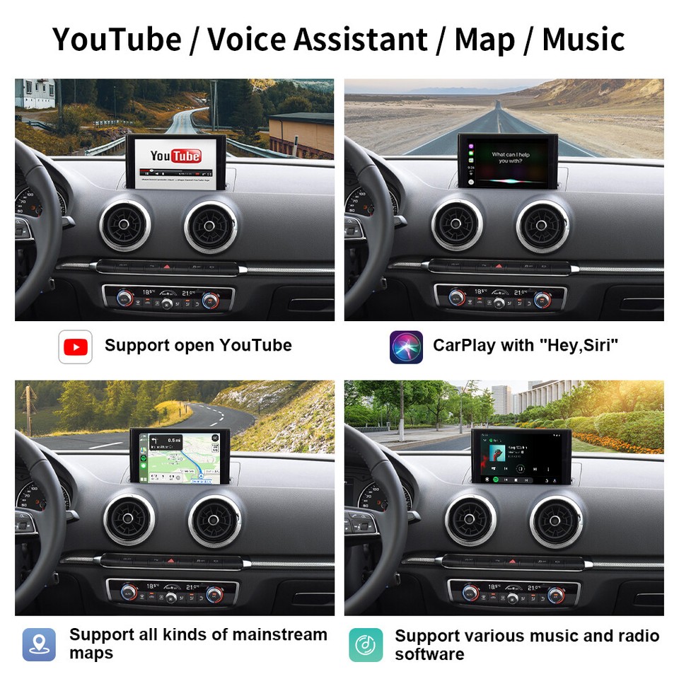 Wireless Retrofit Carplay For Audi A3 2013-2018 Android Auto Interface ...