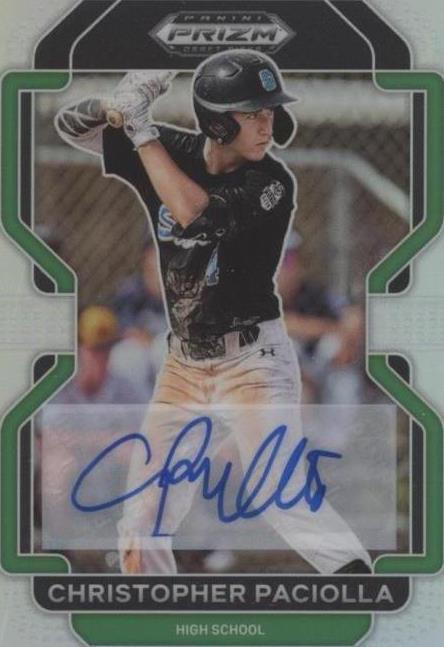 2022 Panini Prizm Draft Picks - Christopher Paciolla #PDP86 Silver ...
