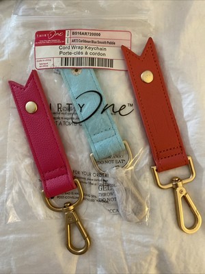 Thirty One (x 3) CORD WRAP KEYCHAINS CARIBBEAN BLUE/COASTAL RED ...