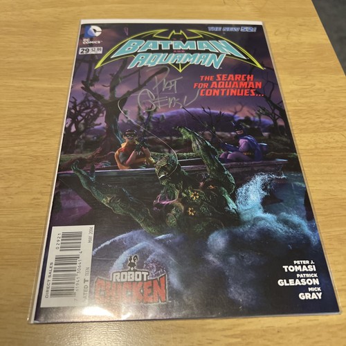 BATMAN AND ROBIN #29 Robot Chicken Variant Signed Pat Gleason | eBay