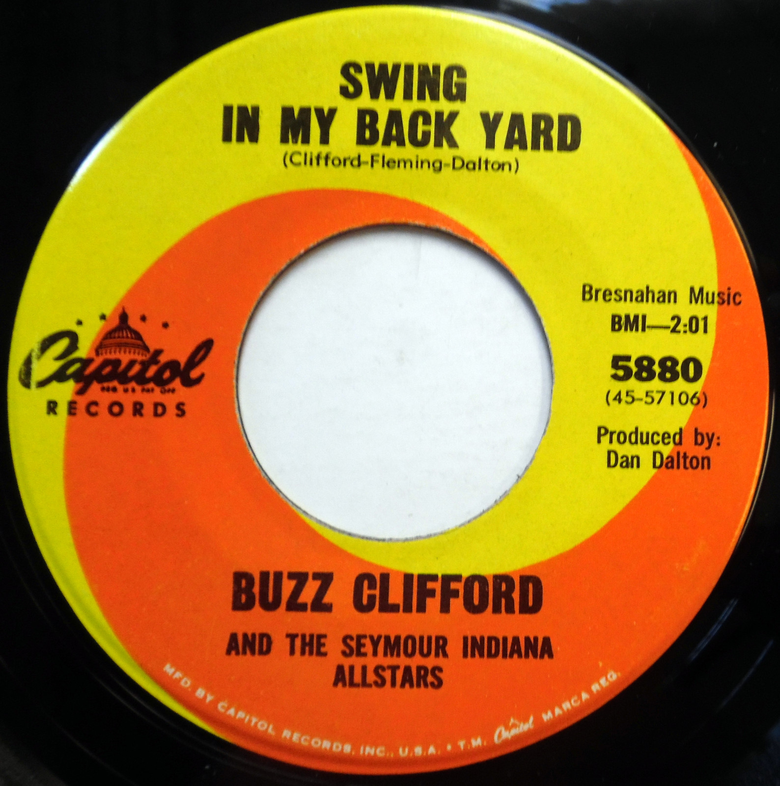 BUZZ CLIFFORD 45 Bored To Tears / Swing In My Back Yard NEAR MINT Mod ...