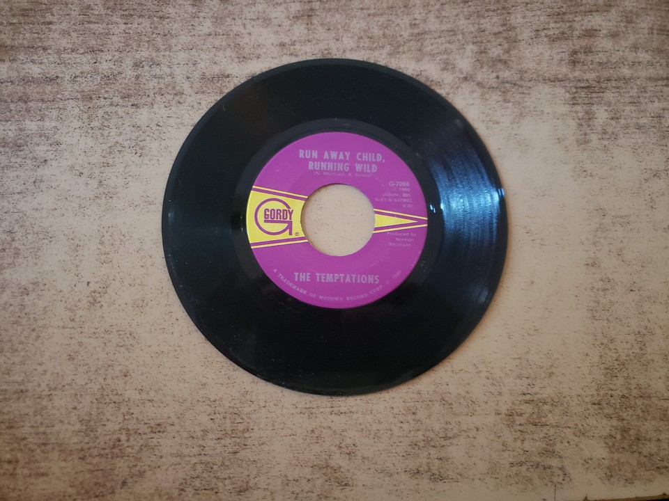 1960s MINT-EXC Temptations – Runaway Child, Running Wild / I Need 7084 ...