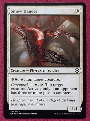 Magic The Gathering PHYREXIA ALL WILL BE ONE SINEW DANCER white card ...