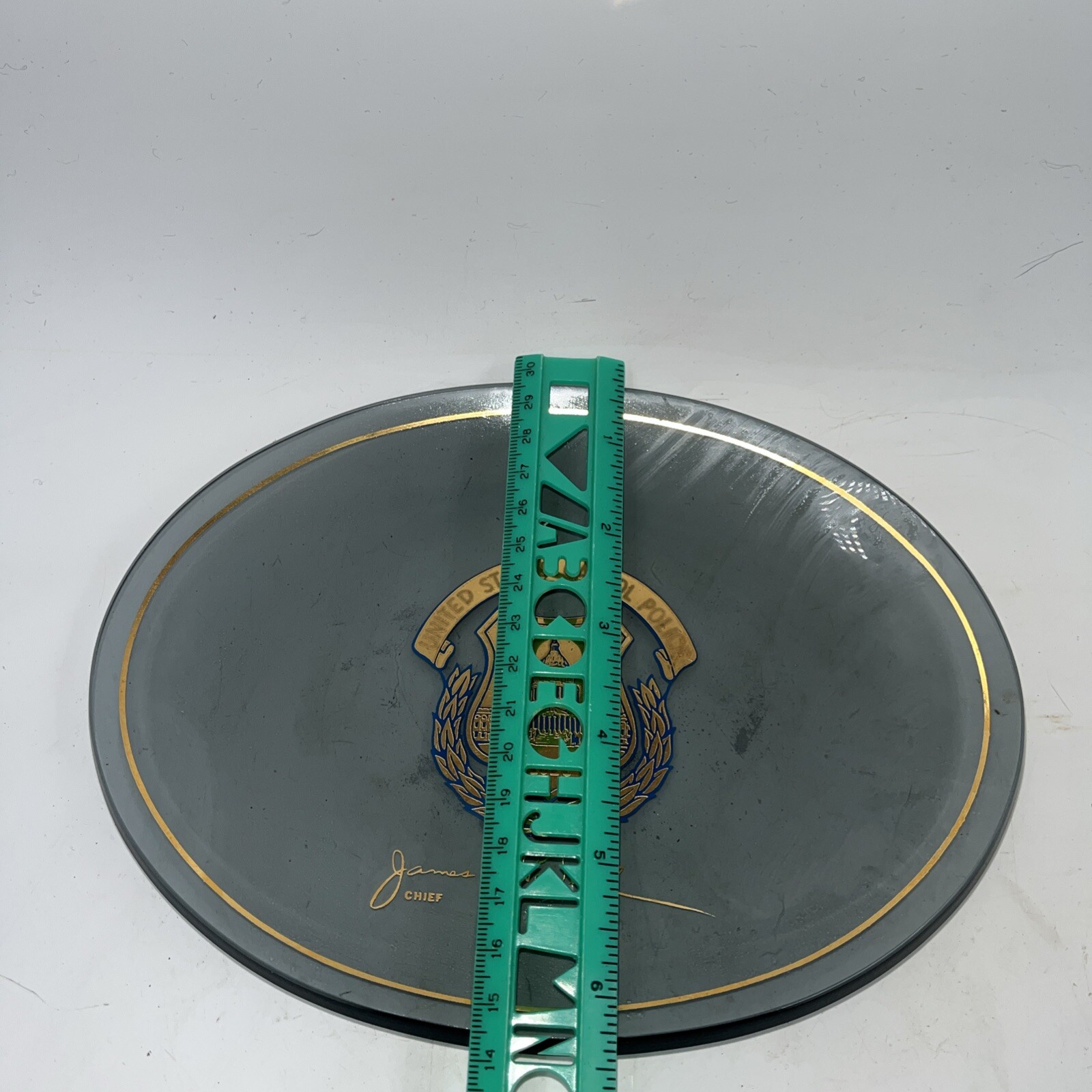 Capitol Police Chief James Powell Badge Crest Seal Dish Tray Vintage DC ...