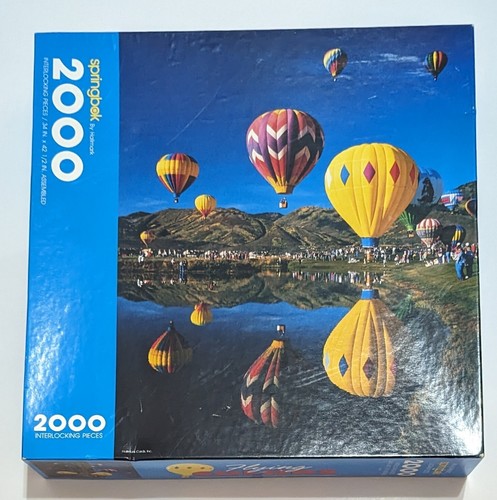 Hot Air Balloon "Flying Colors" Springbok 2000 Piece Puzzle 34" x 42.5 ...