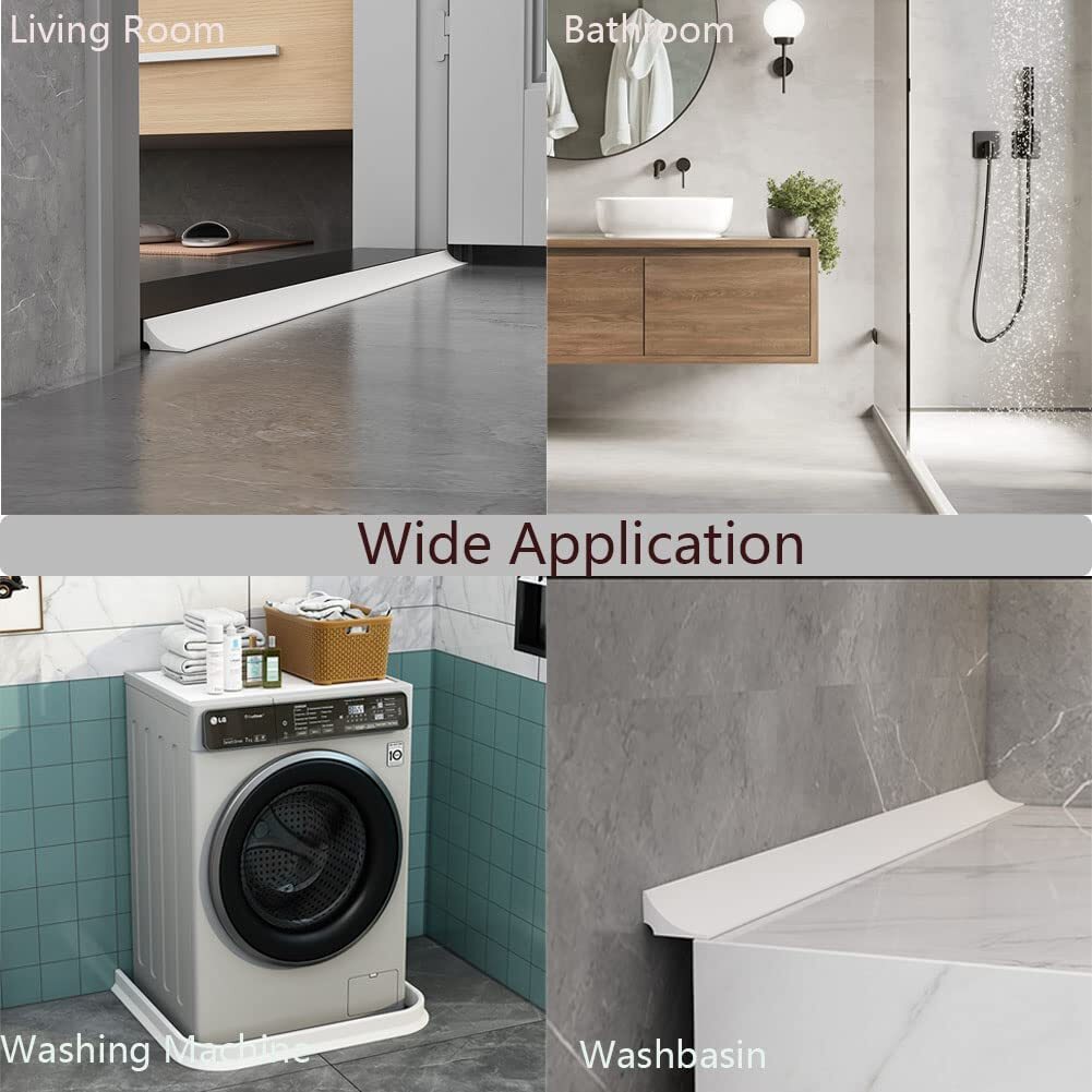 Silicone Shower Tray Sealing Strip Water Barrier Bathroom Edging Seal ...