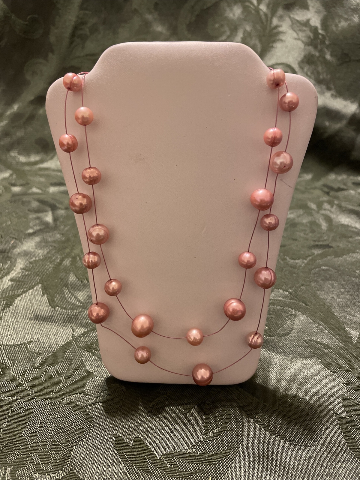 Vintage Honora Floating Pink Pearl Double Strand Nec… - Gem