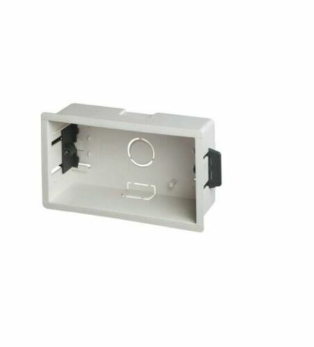 2 Gang Double 3- Pin Socket & Electrical Switch Socket Back Box SET ...
